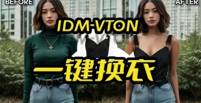 IDM-VTON整合包,一键换衣,AI换衣,AI换装_腾讯新闻