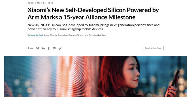 小米再答网友问：玄戒O1不是向Arm定制的，研发中未用Arm CSS服务_腾讯新闻