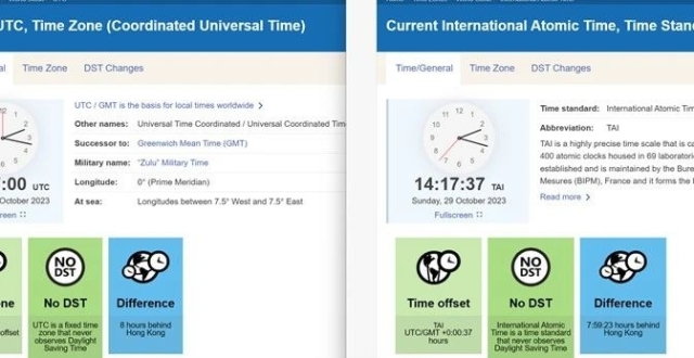GPS vs UTC vs TAI：现在到底几点？_腾讯新闻