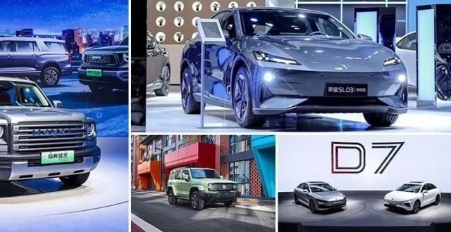 2023成都车展：深蓝SL03焕新，哈弗猛龙、坦克400 Hi4-T预售，荣威D7首秀_腾讯新闻