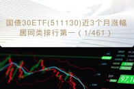 “债牛”热度持续，债基成为配置工具好选择，国债30ETF(511130)近3个月涨幅居同类排行第一（1/461）_腾讯新闻