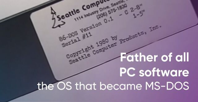 距今已 43 年，微软 Windows 的祖先 86-DOS 现身网络_腾讯新闻