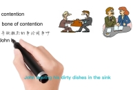 英语思维解密，为什么bone of contention表示争论的焦点，轻松学英语_腾讯新闻