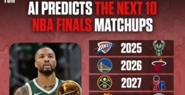 AI预测未来10年总决赛对阵：新赛季雷霆VS雄鹿 2030年绿牛再聚首_腾讯新闻