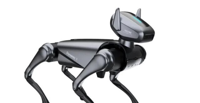 传音Tecno发布Dynamic 1机器狗：会爬楼梯，可用于娱乐教育等场景_腾讯新闻