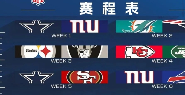 终于！NFL 2023赛季完整赛程公布！_腾讯新闻