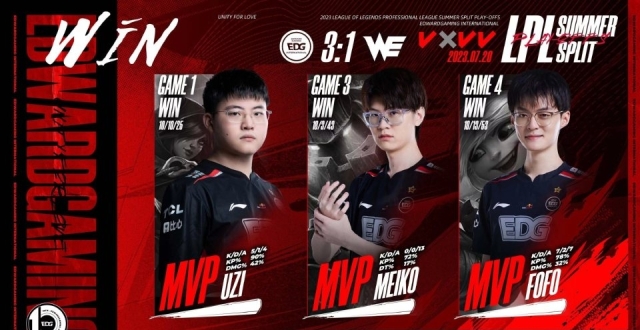 Uzi，FO子和妹扣，谁是EDG获胜关键？网友：除此之外，还有一人_腾讯新闻