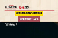 全市场超4800股票飘绿 创业板指跌3.4%_腾讯新闻