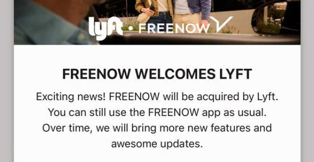 Lyft收购出行应用FreeNow，即将进入欧洲市场_腾讯新闻