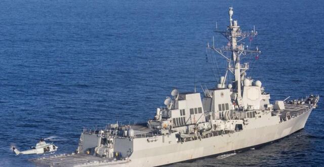 海警船进入台东24海里，要给054A打前锋？美军舰穿越海峡找存在_腾讯新闻