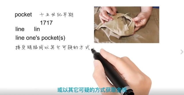 Jason：英语思维解密，为什么line one's pockets表示中饱私囊，轻松学英语_腾讯新闻